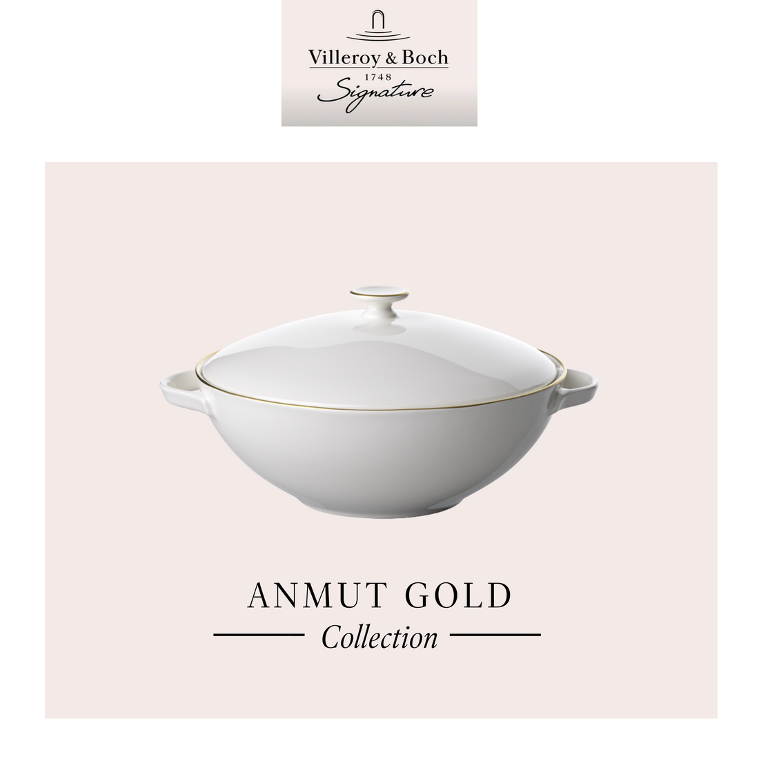 Anmut Gold Soup tureen – Casa Euro
